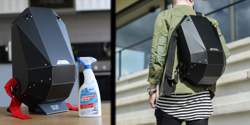 The corona proof backpack you can disinfect - SOLID GRAY